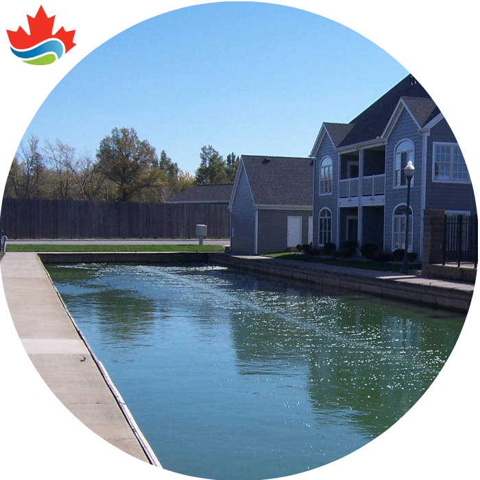 Ensuring Water Quality in Narrow, Shallow Canals - Canadian Pond